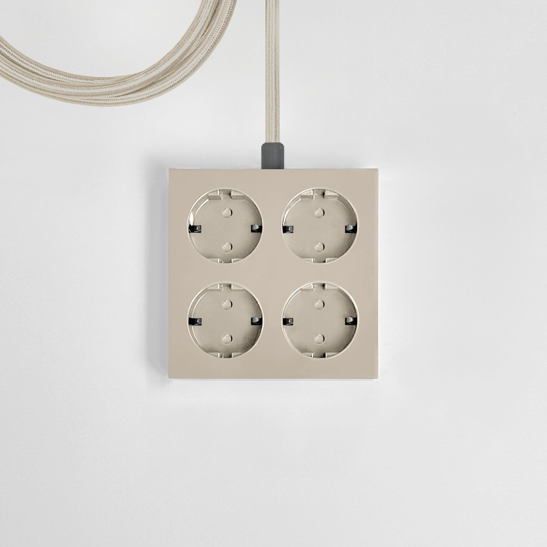 Domusnord Connector design stekkerdoos – Nordic Sand / Beige ...