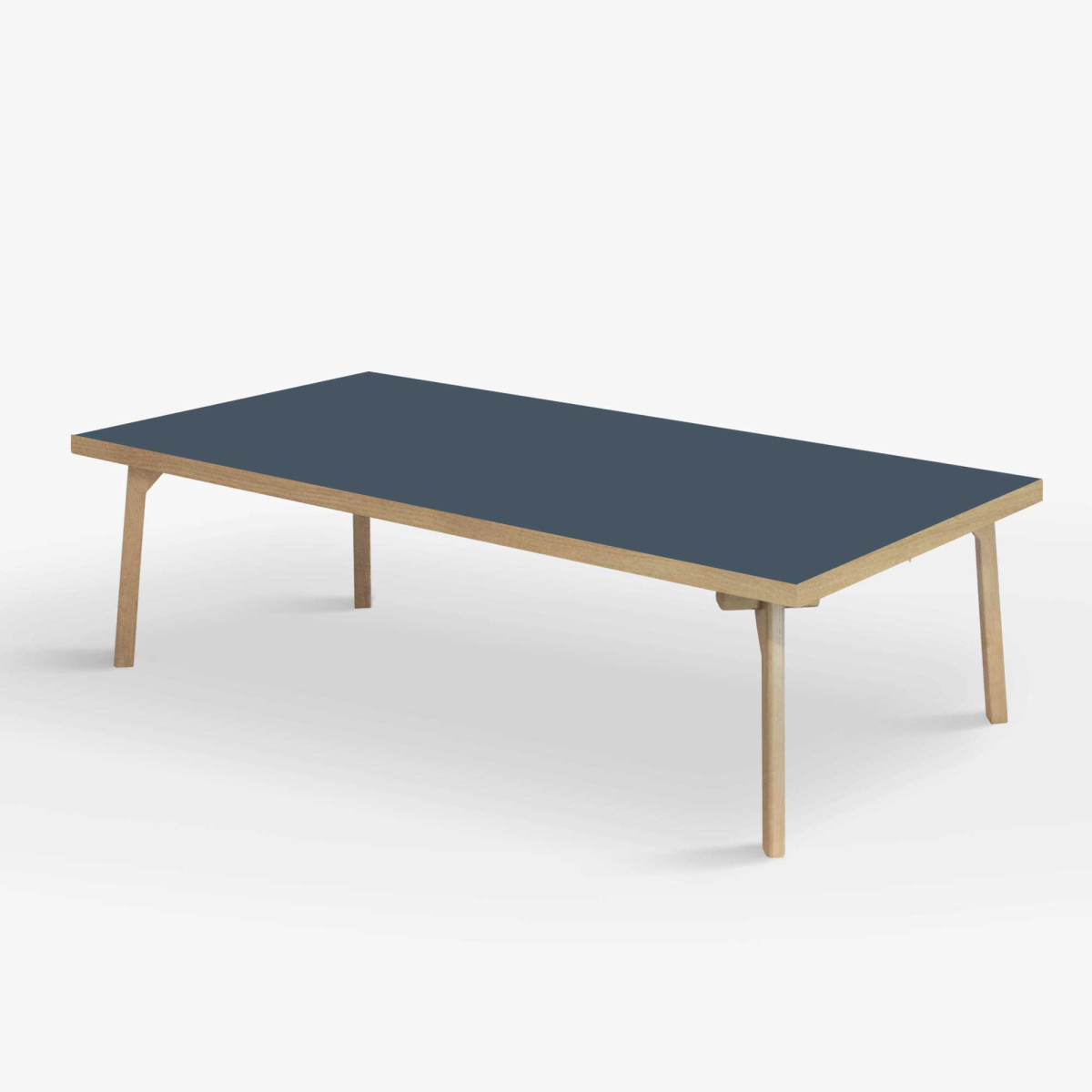 Domusnord Coffee table Room Lounge Table - with linoleum and oak edge ...